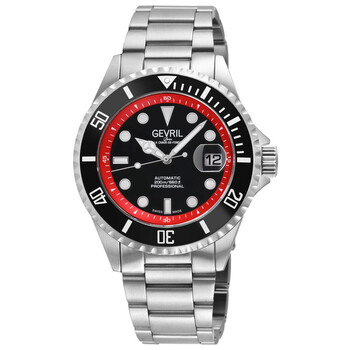 Gevril Canal St Divers Automatic Black Dial Men's Watch 46006.1 ...