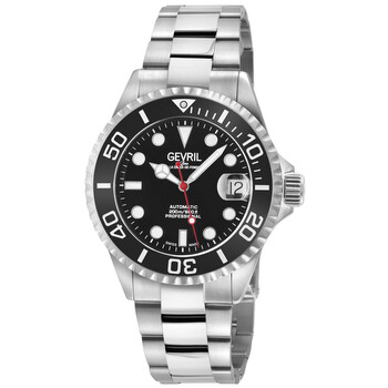 Gevril Canal St Divers Automatic Black Dial Men's Watch 46006.1 ...
