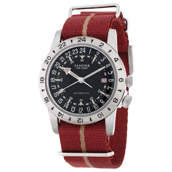Glycine Airman Vintage The Chief Purist Automatic Black Dial Unisex ...
