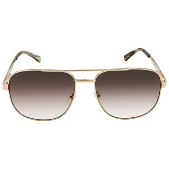 Gucci Brown Round Ladies Sunglasses GG1142S 002 56 889652375908 ...