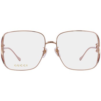 Gucci Demo Square Ladies Eyeglasses GG1420OK 001 54 889652440873 - Eyeglasses - Jomashop