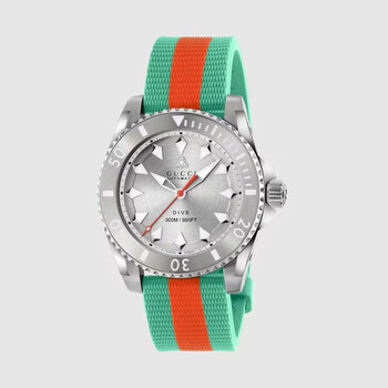 Gucci Dive Automatic Orange Dial Men's Watch YA136355 - Watches, Dive ...