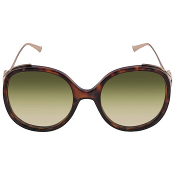 Gucci Gradient Green Oversized Ladies Sunglasses GG0225S 006 GG0225S ...
