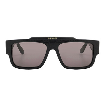 Gucci Grey Square Men's Sunglasses GG1518S 001 51 889652470603 ...