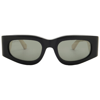 Gucci Grey Rectangular Ladies Sunglasses GG1534S 001 55 889652468167 ...