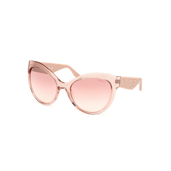 Guess Violet Mirror Cat Eye Ladies Sunglasses GU00113 57Z 55 ...