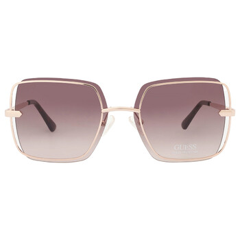 Guess Factory Brown Square Ladies Sunglasses GF6131 52F 56 889214233851 ...