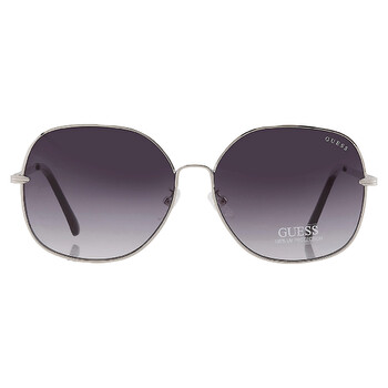 Guess Factory Smoke Gradient Square Ladies Sunglasses GF0373 01B 60 ...
