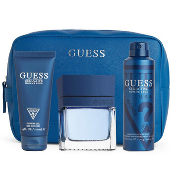 Guess Men's Seductive Homme Noir 4pcs EDT Gift Set Fragrances ...