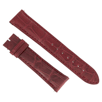 Hadley Roma 21 MM Shiny Red Alligator Leather Strap 21AAT55M ...
