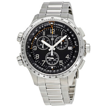 Hamilton Khaki X-Wind Chronograph Quartz Blue Dial Men's Watch ...