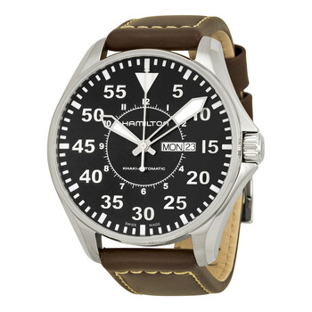 Hamilton Khaki Pilot Automatic Black Dial Men's Watch H64615735 ...