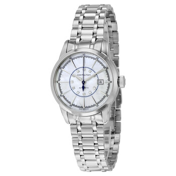 Hamilton Jazzmaster Open Heart Automatic MOP Diamond Dial Ladies Watch ...