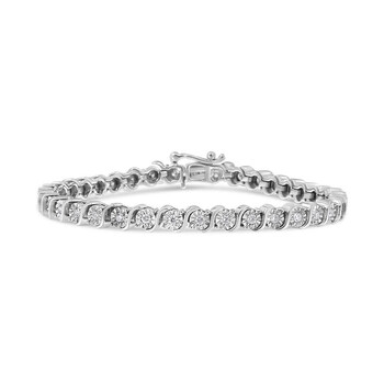 Brilliant Diamond 5.0 Carat Round Cut Lab Grown Diamond Tennis Bracelet ...