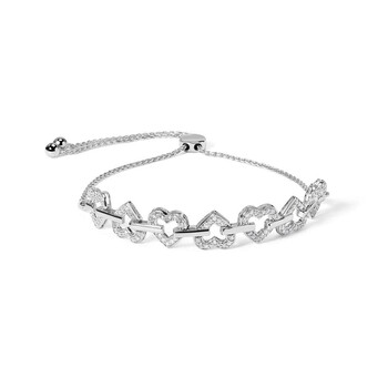 Swarovski Ladies White Hyperbola Heart Bracelet 5652789 191453204319 ...