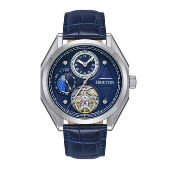 Heritor Arthur Automatic Blue Dial Men's Watch HR7903 847864166844 ...