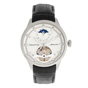 Heritor Arthur Automatic Silver Dial Men's Watch HR7901 847864166820 ...