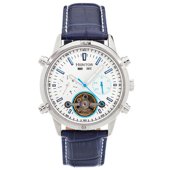 Heritor Arthur Automatic Blue Dial Men's Watch HR7903 847864166844 ...