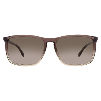 Hugo Boss Grey Square Men's Sunglasses BOSS 1598/S 0EX4/IR 55 ...