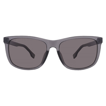 Hugo Boss Grey Square Men's Sunglasses BOSS 1442/S 0807/IR 53 ...