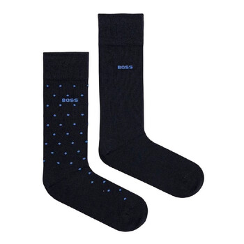 Hugo Boss Logo-Print Cotton Socks, Size 40-46 50524281-401 - Clothing ...