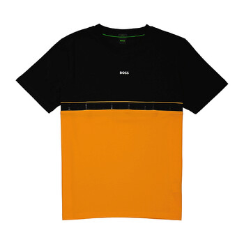 Hugo Boss Men's Color-Block Logo Tape Stretch-Cotton T-Shirt, Size X ...