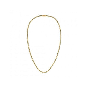 Hugo Boss Men's Gold Ion-Plated Curb Chain Necklace 1580173 - Jewelry ...