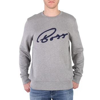 Hugo Boss Men's Organic-Cotton Blend Logo-Artwork Sweatshirt, Size ...