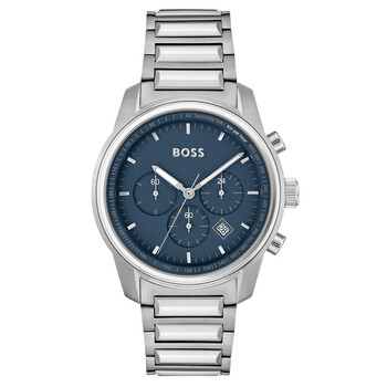 Hugo Boss One Chronograph Blue Dial Men's Watch 1513998 885997470018 ...