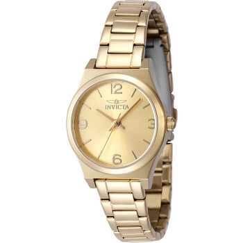 Invicta Wildflower Quartz Gold Dial Ladies Watch 46332 886678615438 ...