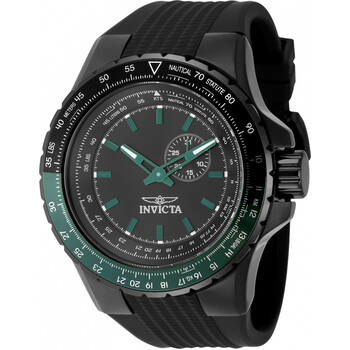 Invicta Aviator Quartz Black Dial Men's Watch 38407 886678522101 ...