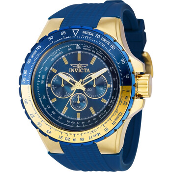 Invicta S1 Rally Automatic Dragon Gold Dial Blue Polyurethane Men's ...