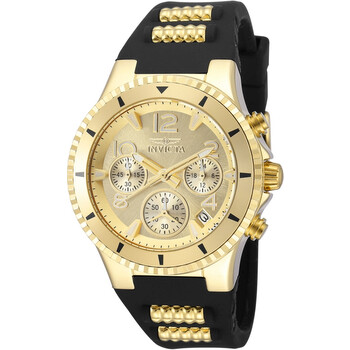Invicta S1 Rally Automatic Dragon Gold Dial Blue Polyurethane Men's ...