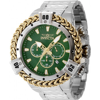 Invicta Bolt Chronograph GMT Quartz Gold Dial Men's Watch 48157 ...