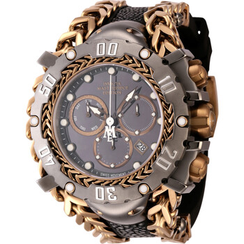 Invicta Gladiator Chronograph Quartz Diamond Silver Dial Men's Watch ...