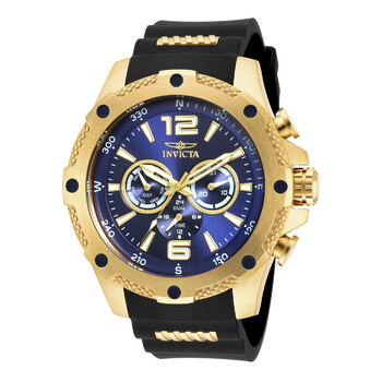 Invicta S1 Rally Automatic Dragon Gold Dial Blue Polyurethane Men's ...