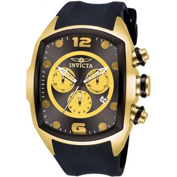Invicta Lupah Revolution Collection Chronograph Black Polyurethane Men ...