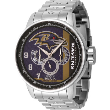 Invicta NFL Baltimore Ravens Quartz Purple Dial Men's Watch 45466 ...