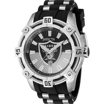 Invicta NFL Las Vegas Raiders GMT Quartz Black Dial Men's Watch 45400 ...