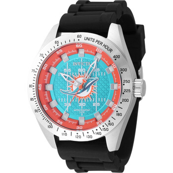 Invicta Nfl Miami Dolphins Quartz Light Blue Dial Men's Watch 47871 ...