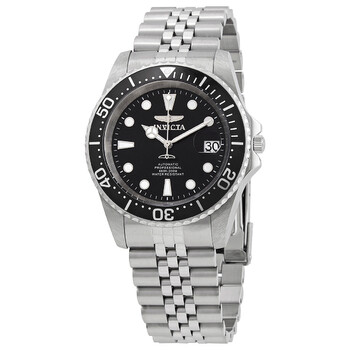 Invicta Pro Diver Automatic Black Dial Stainless Steel Men's Watch ...