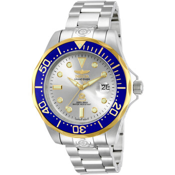 Invicta Pro Diver Grand Diver Automatic Silver Dial Men's Watch 3050 ...