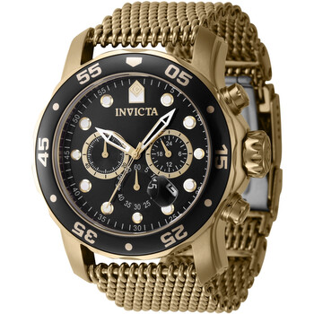 Invicta Pro Diver Chronograph GMT Quartz Black Dial Men's Watch 47631 ...