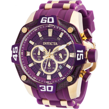 Invicta Subaqua Chronograph Quartz Purple Dial Men's Watch 41726 ...