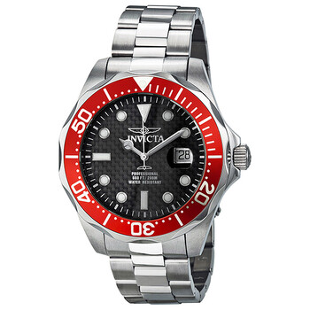 Invicta Pro Diver Black Dial Stainless Steel Men's Watch 12567 ...