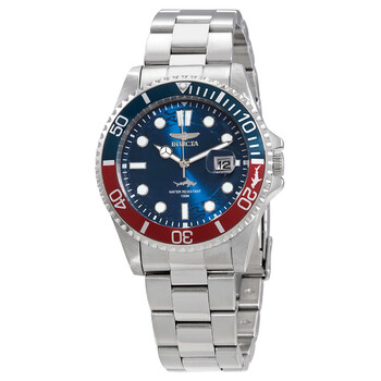 Invicta Pro Diver Quartz Silver Dial Pepsi Bezel Men's Watch 8933 ...