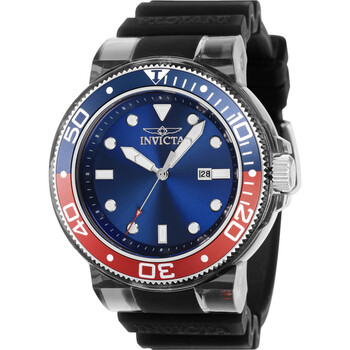 Invicta Pro Diver Quartz Blue Dial Pepsi Bezel Men's Watch 47222 ...