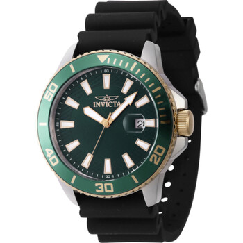 Invicta Pro Diver Quartz Date Green Dial Men's Watch 46134 886678611928 ...