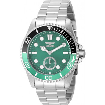 Invicta Pro Diver Quartz Green Dial Sprite Bezel Men's Watch 49705 ...
