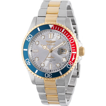 Invicta Pro Diver Quartz Silver Dial Pepsi Bezel Men's Watch 8933 ...